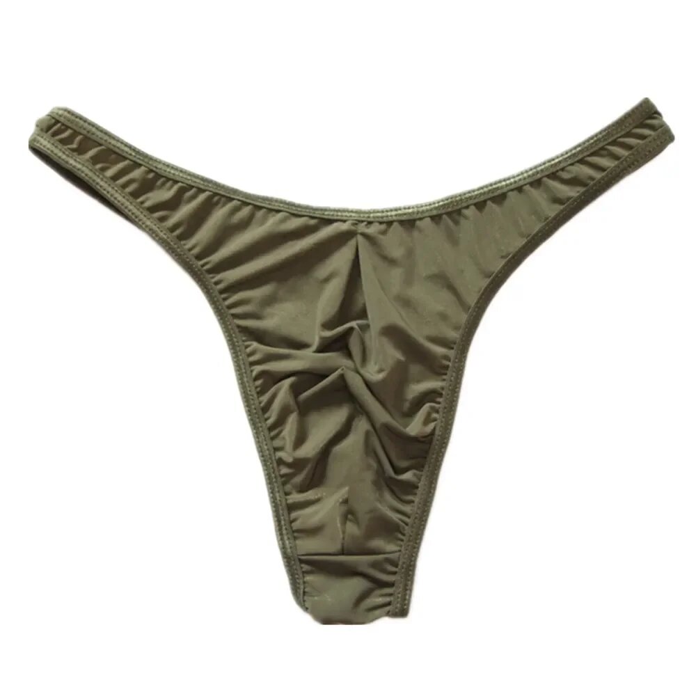 Мужские нейлоновые стринги Темно-зеленый, армейский зеленый