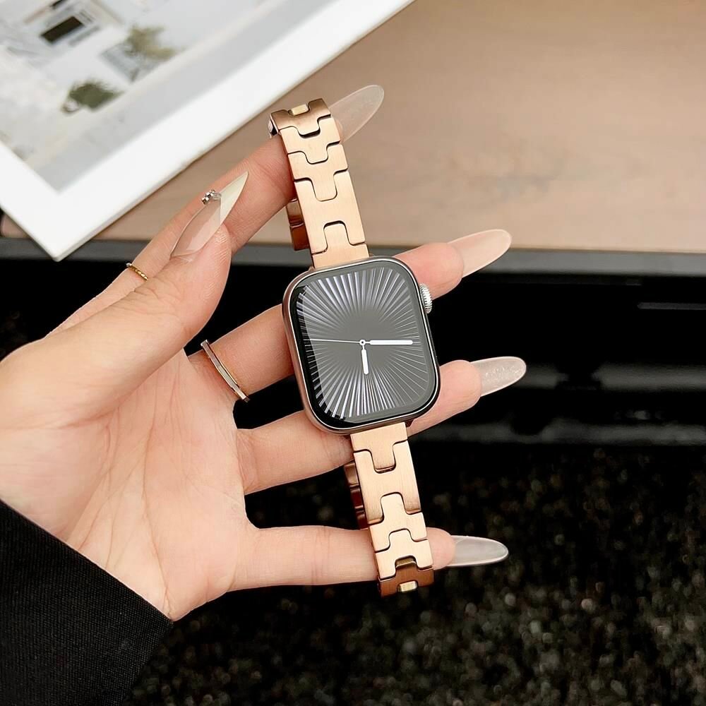 Одинаковые Ремешки Для Мужских И Женских Часов Hermes Из Нержавеющей Стали, Ремешок Для Apple Watch 44mm 42мм 45мм 46мм 49мм