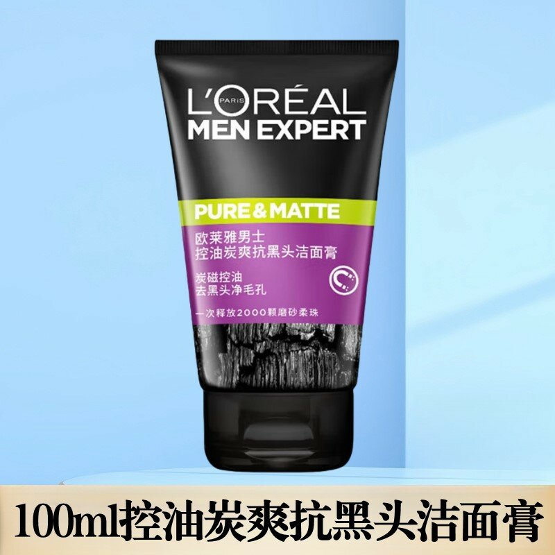 L'Oreal Paris Men's 100 мл Oil Control Charcoal Anti-Blackhead Cleanser