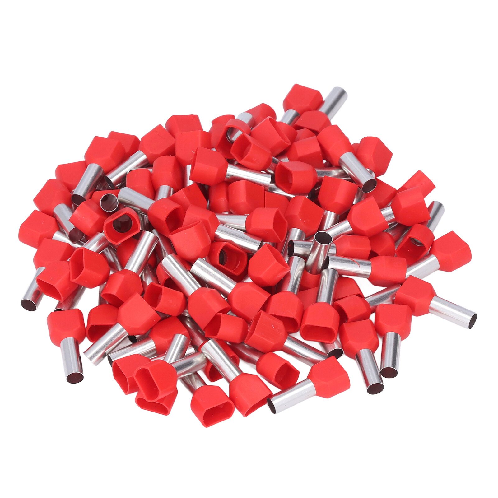 100 шт. концевые клеммы для шнура, 2 изолированных наконечника, медный обжимной разъем AWG 10, 6,0 мм² TE6014