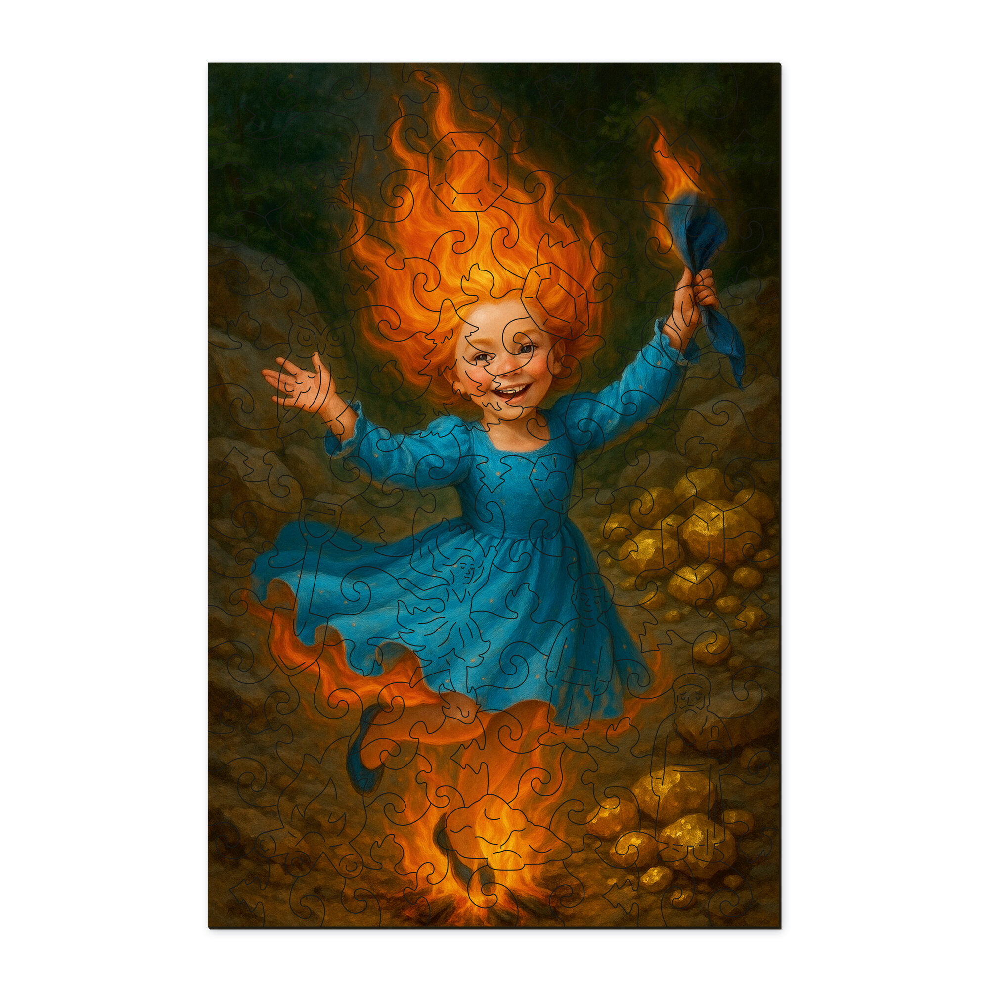 Деревянные пазлы/Огневушка-поскакушка/ настольная игра для детей и взрослых