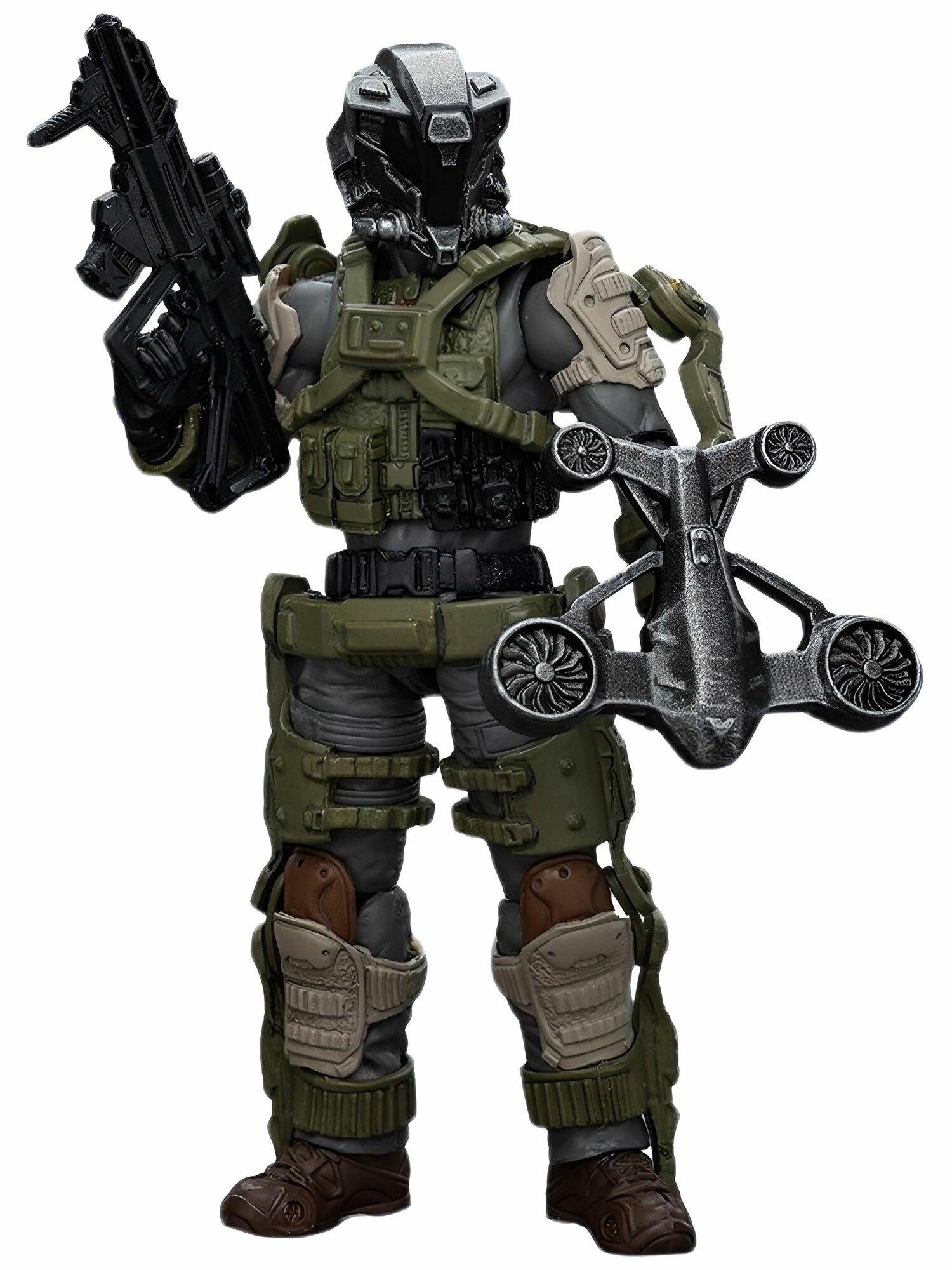 Боевой молотJOYTOY Hardcore Coldplay 1/18 Army Builder Promotion Pack Figure 33 -Scout with Drone Подарок на день рождения коллекция игрушек