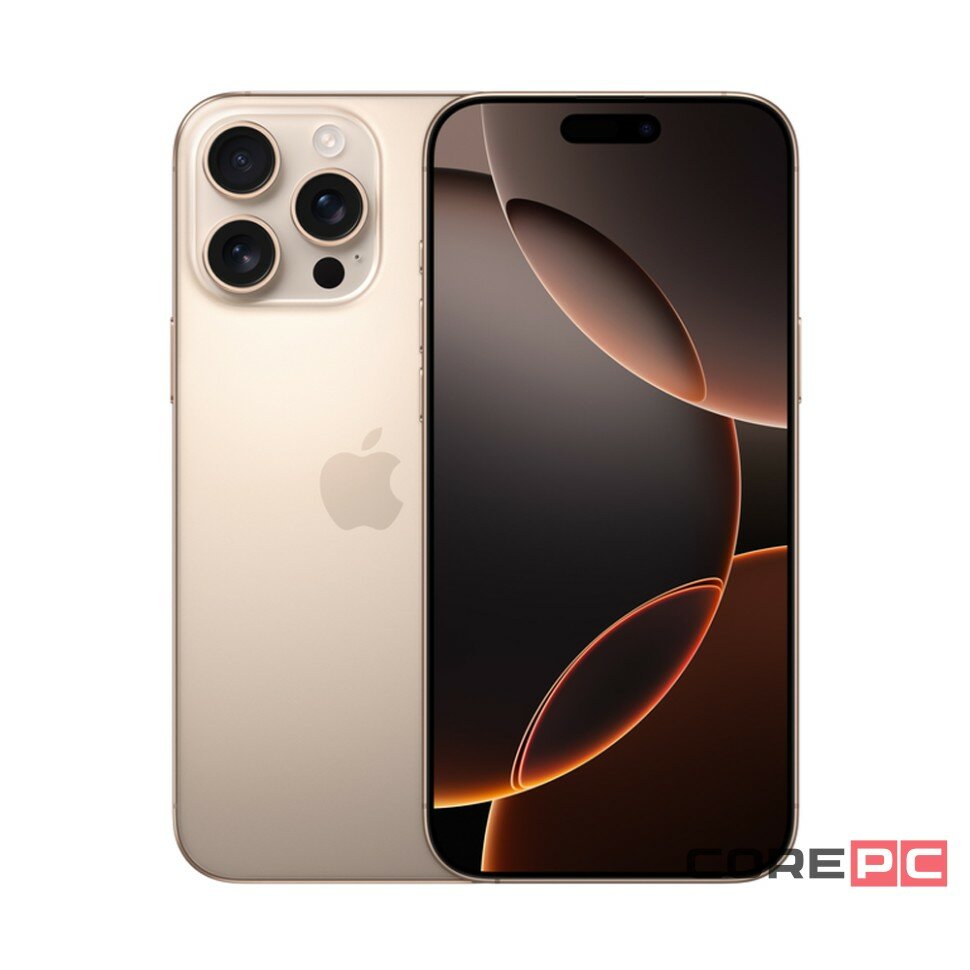 Смартфон Apple iPhone 16 Pro Max 256Gb (Desert Titanium) стильный дизайн