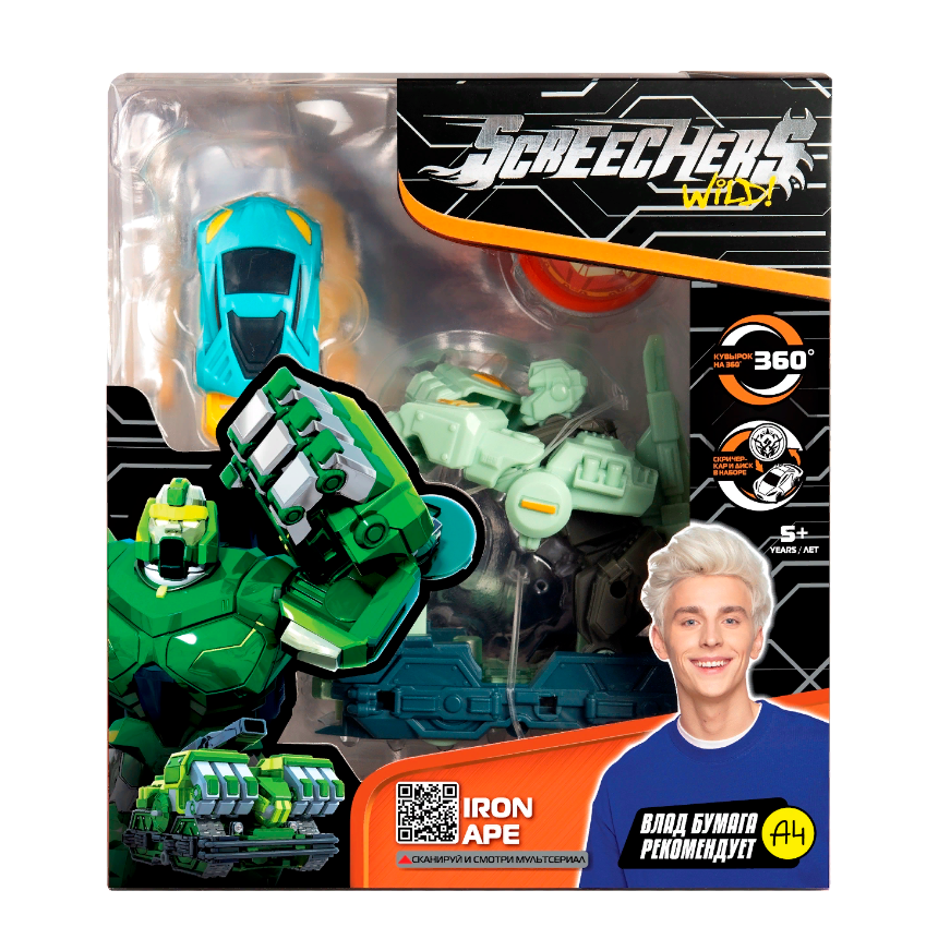 Игровой набор Айрон Эйп L2. ТМ Дикие Скричеры 39863