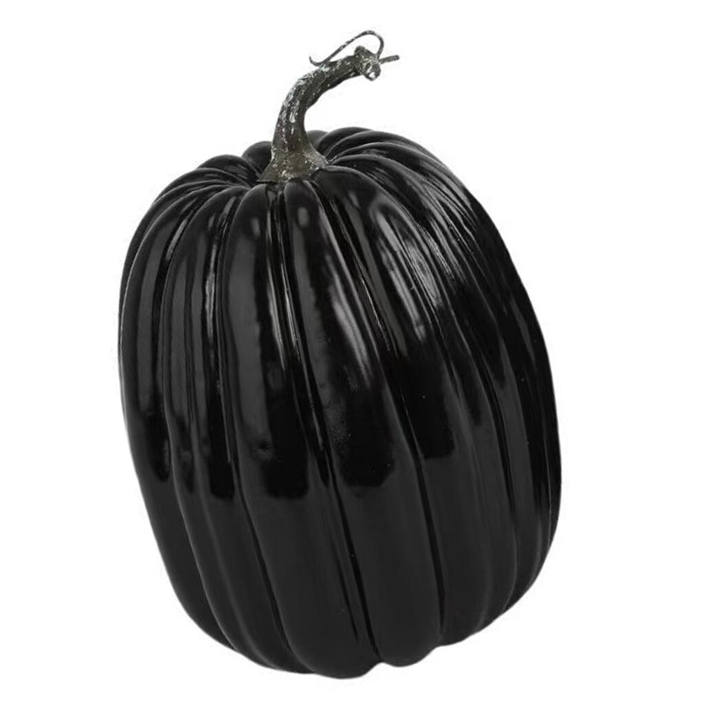 Рождественское Украшение Из Искусственной Тыквы На Хэллоуин Из Пенопласта-Черная Тыква