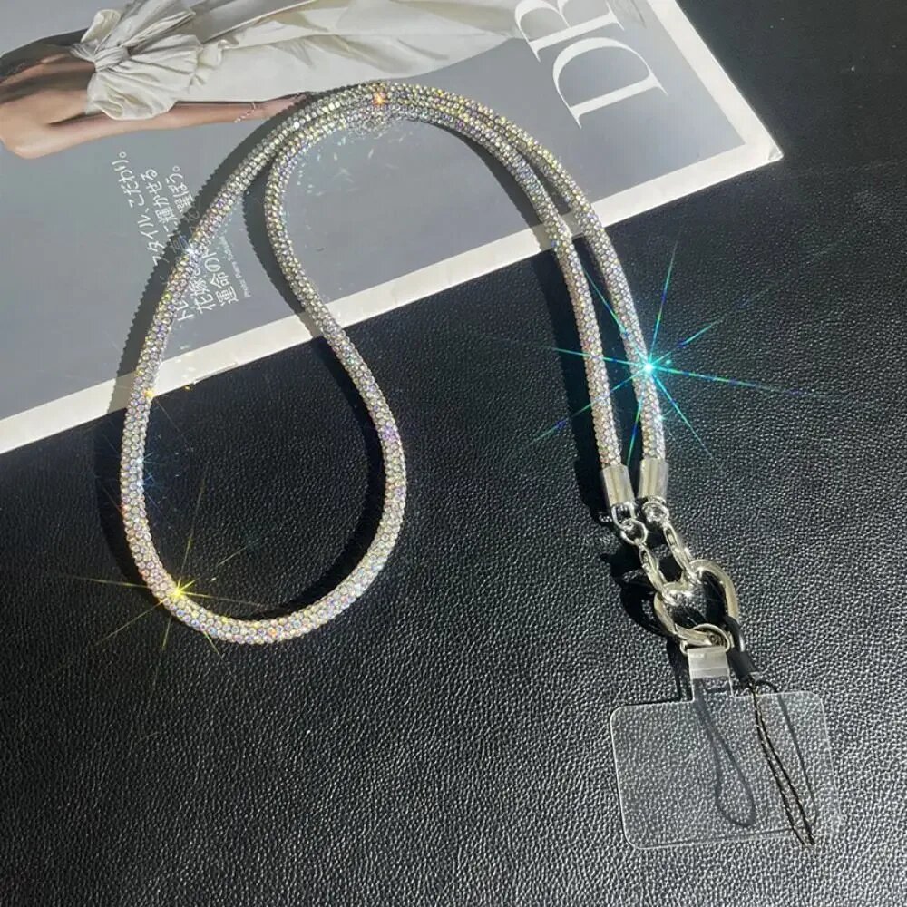 Модный Блестящий шнурок для телефона со стразами, яркий шнурок для телефона, веревка для multicolor