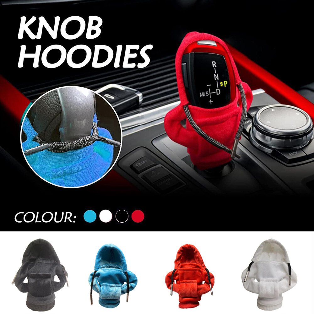 Чехол для рычага переключения передач автомобиля, модная толстовка с капюшоном для ручки переключения передач автомобиля, зимняя теплая защита для ручки переключения передач, аксессуары для декора интерьера автомобиля