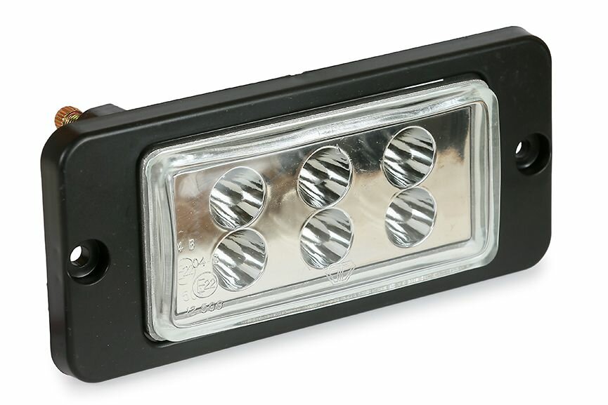 Фара автомобильная противотуманная светодиодная 12-24B LED для КАМАЗ (6 диодов) рестайлинг