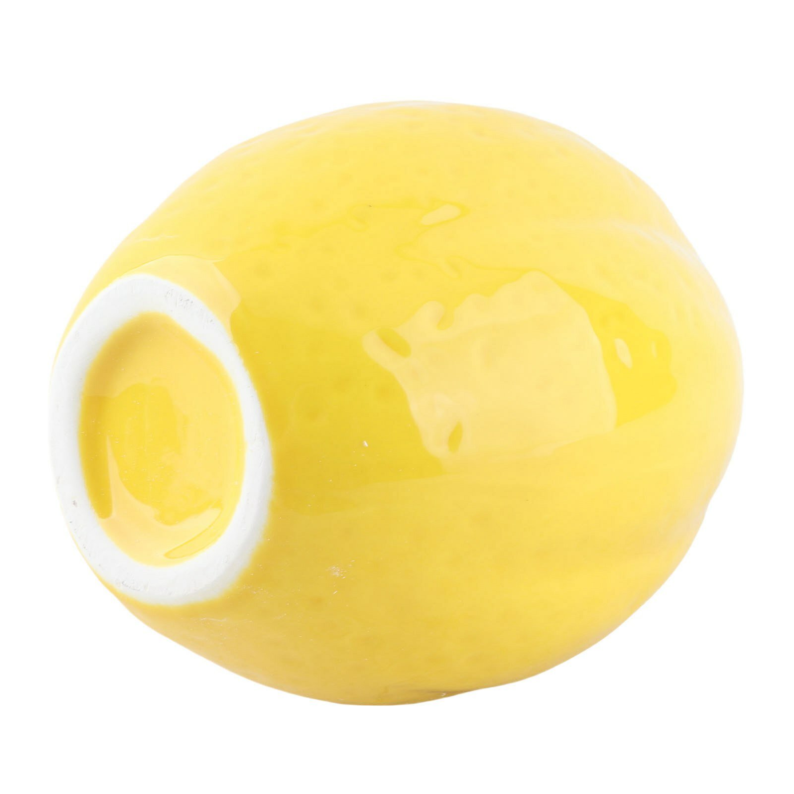 Ваза в форме лимона, желтая, уникальная керамическая декоративная ваза в форме фруктов для цветочной композиции, для домашнего декора рабочего стола