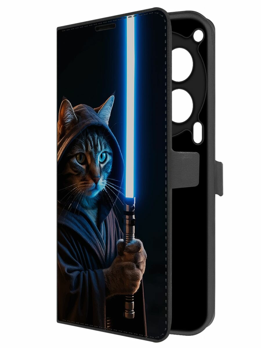 Чехол-книжка Krutoff Eco Book для TECNO Camon 30 5G Оби-Ван Котоби (черный)