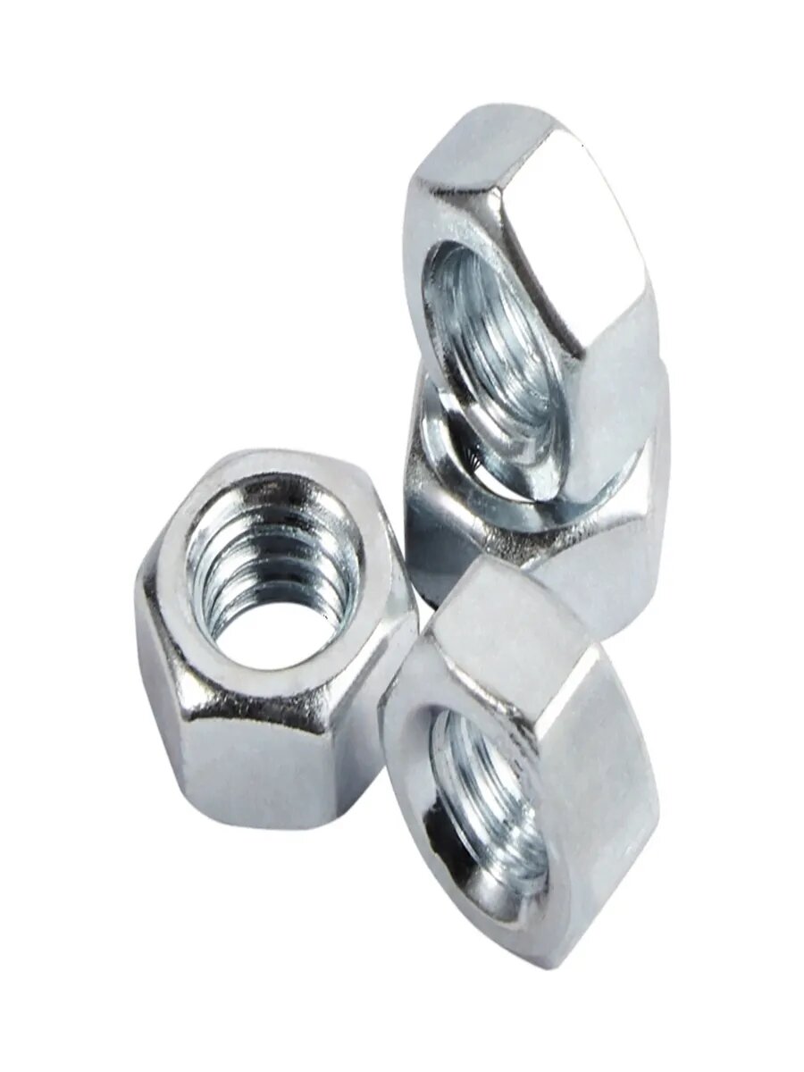 Гайка шестигранная оцинкованная DIN934 М6 (упак_1кг/460шт)