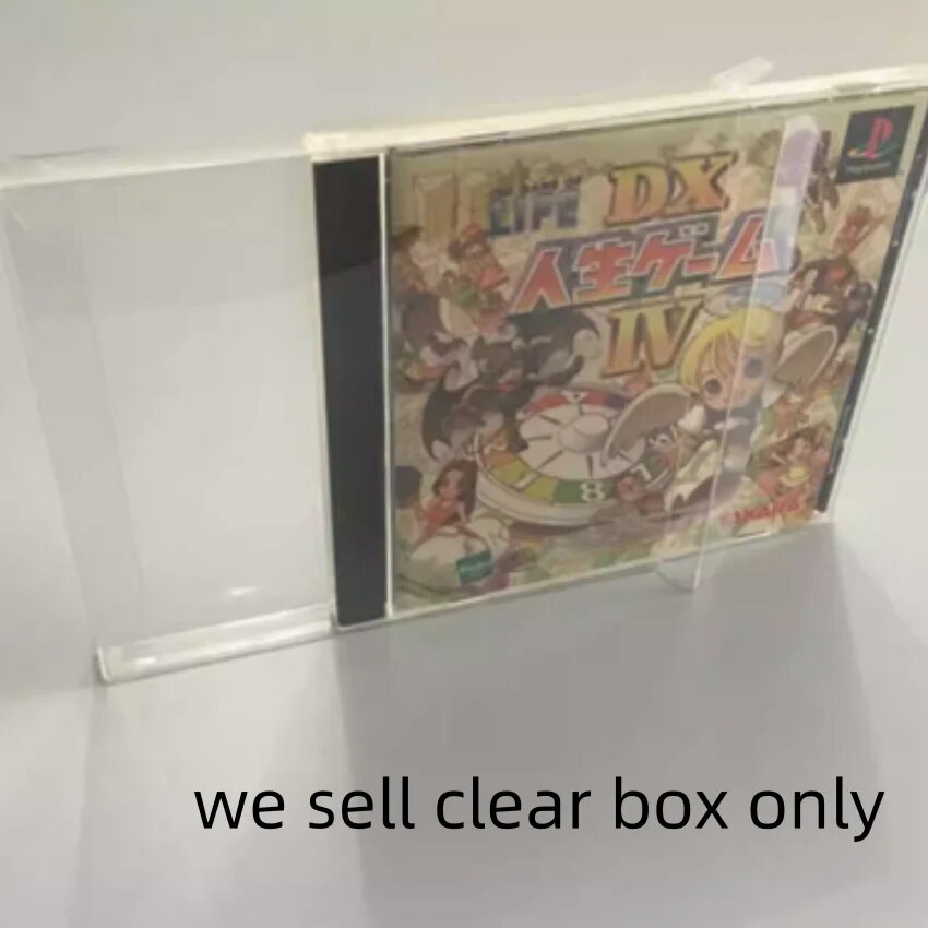 Пластиковый защитный чехол для игрового чехла PS1, прозрачная коробка PS1, пластиковый защитный чехол для игровых карт, коробка для хранения коллекции, PS1SEGA