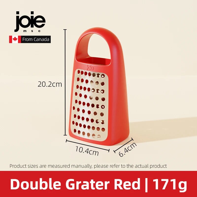 Двойная терка Joie, многофункциональная терка для сыра, лимона, зерен, овощей, кухонный инструмент, строгальный станок для сыра из нержавеющей стали, терка для имбиря