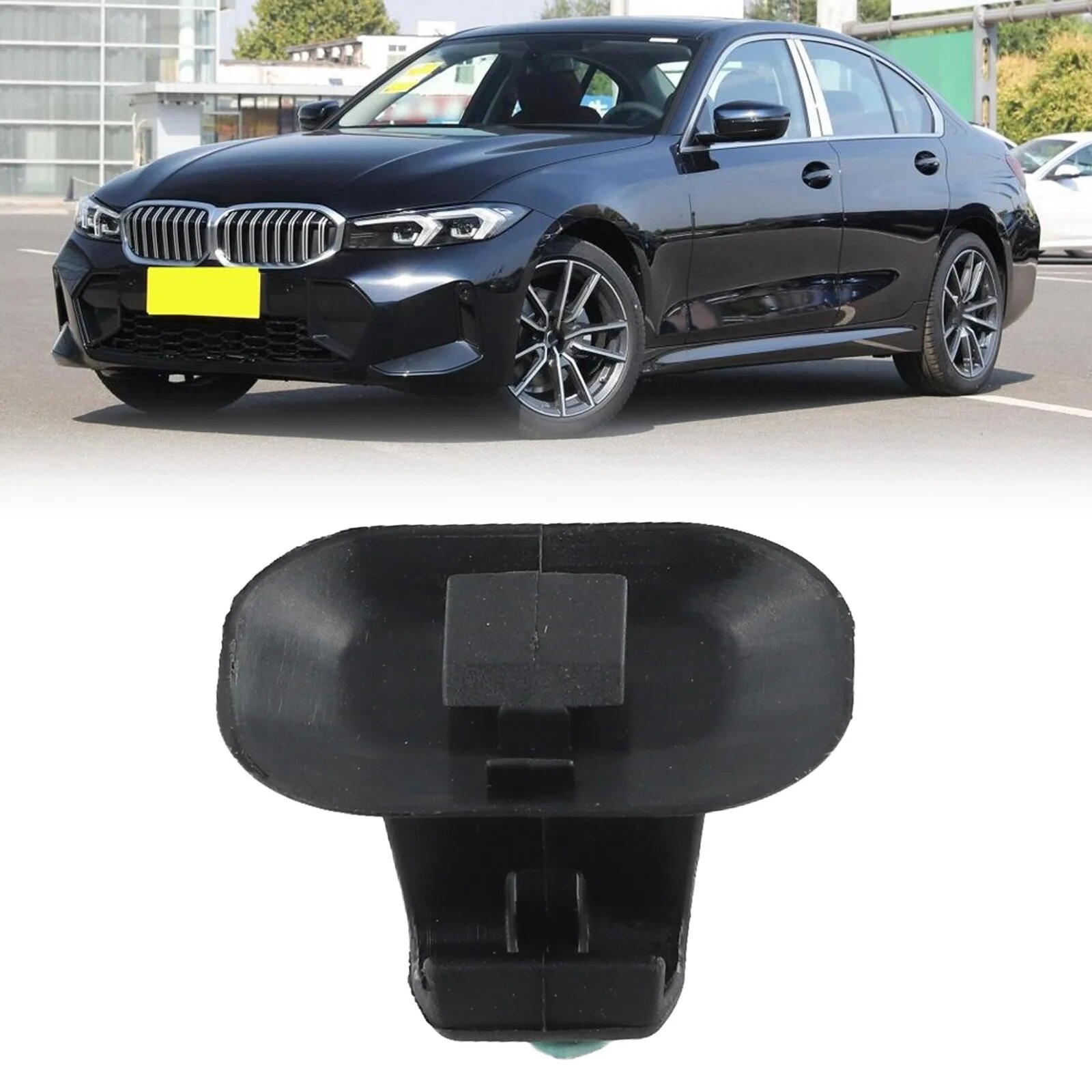 Автомобильный крючок для штор 51357183938, подходит для BMW 3 серии, пряжка для солнцезащитного козырька заднего окна, кронштейн для солнцезащитного козырька