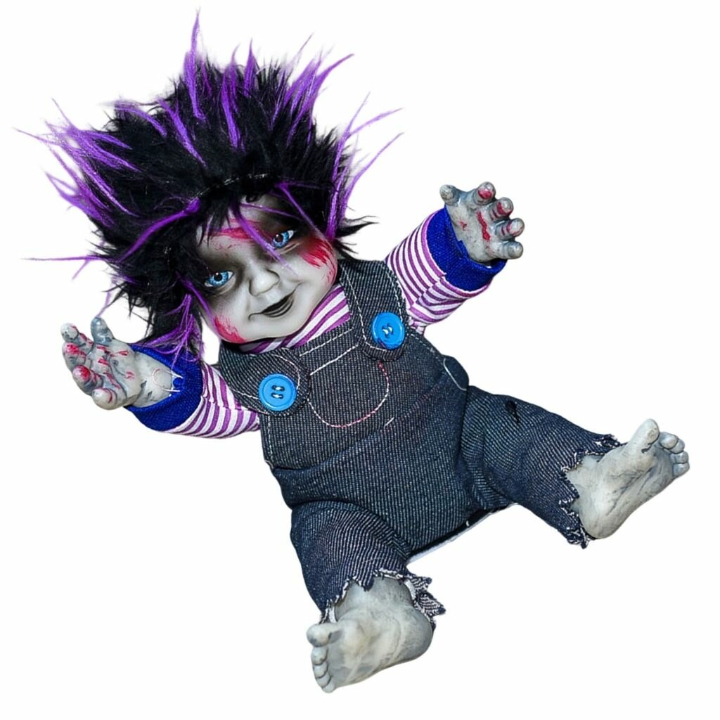 Страшная кукла с подсветкой лица