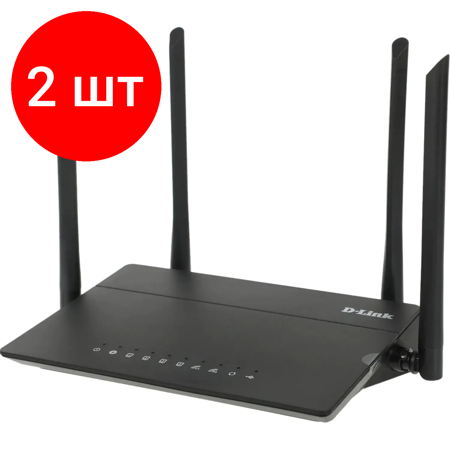 Комплект 2 штук, Маршрутизатор D-Link DIR-815/RU/R4A AC1200 LTE USB