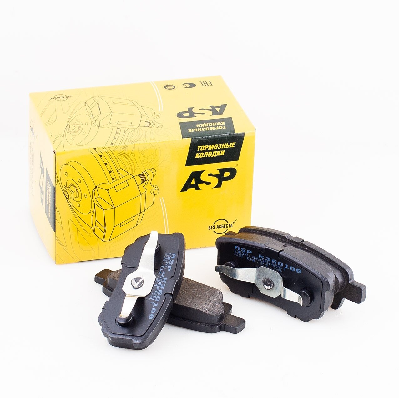 Задние тормозные колодки для Kia Carens от бренда ASP Mensan - K340109