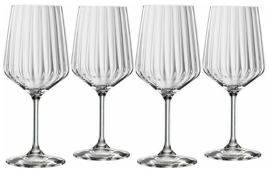 Набор бокалов для вина Spiegelau "Lifestyle", хрустальное стекло, 4шт, прозрачные