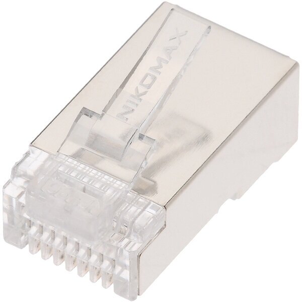 Разъём NMC-RJ88RZ50SD1-100 компьютерный RJ45 8P8C 8 контактов экран. категория 5e Nikomax (30 шт. в наборе)