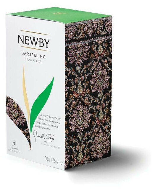 Чай Newby Дарджилинг черный 25 пакетиков 443308