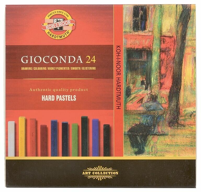 Набор пастели масляной твердой GIOCONDA 24цв. картонная упаковка