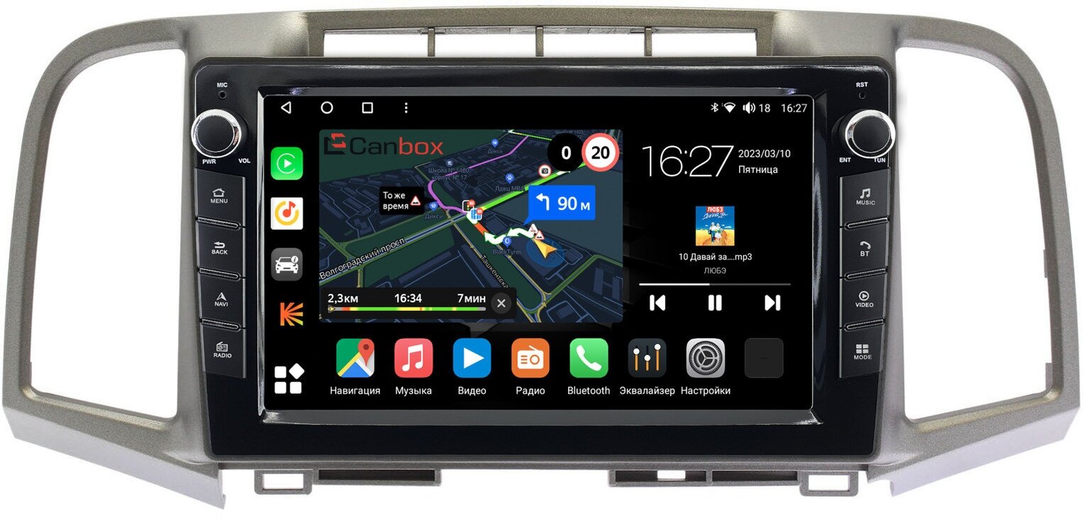 Штатная магнитола Toyota Venza 2008-2017 (с JBL) Canbox M-Line 7821-9359 Android 10 (4G-SIM, 2/32, DSP, IPS) С крутилками