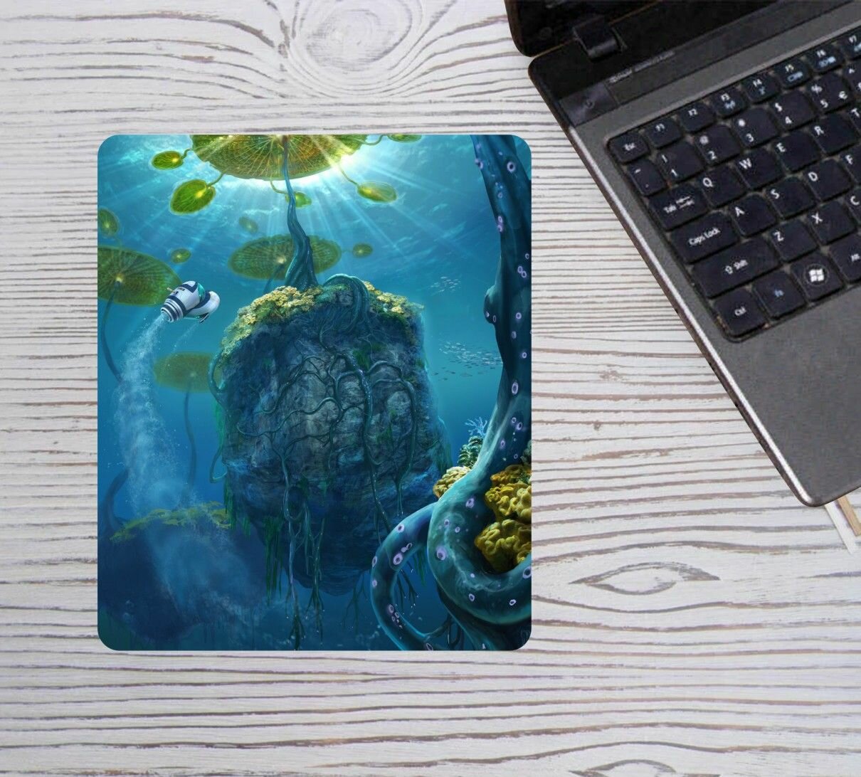 Коврик для мышки игровой 36 на 29 см Mewni-Shop Subnautica, Сабнатика - 0003