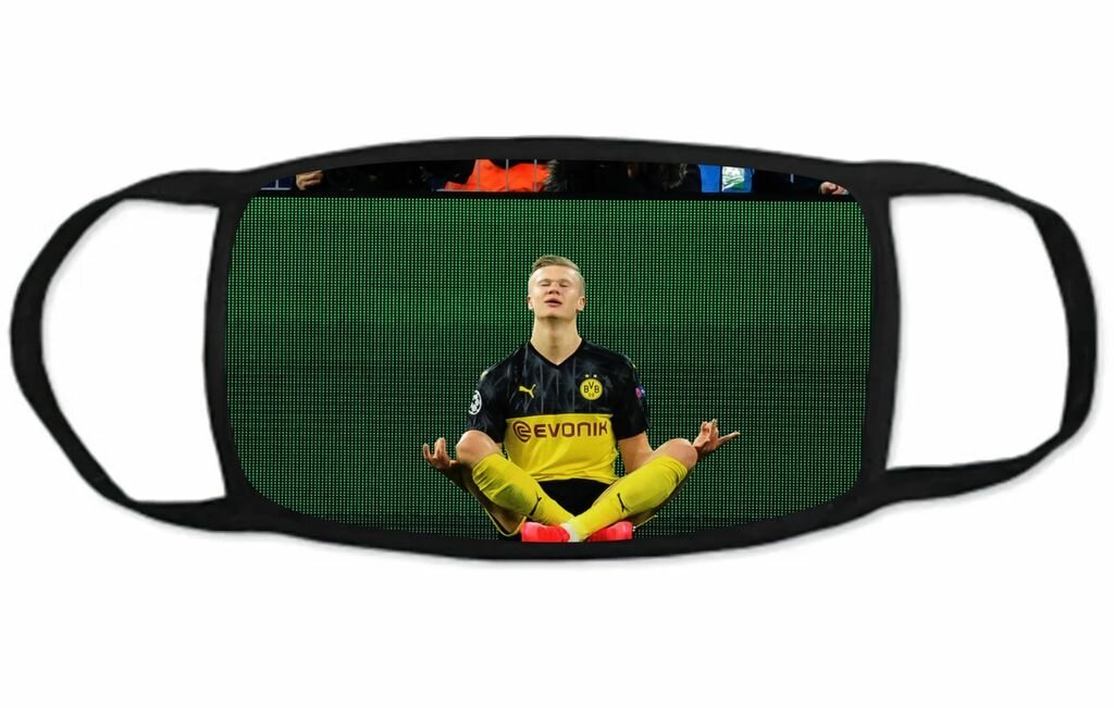 Маска на лицо Эрлинг Холанн, Erling Haaland №10
