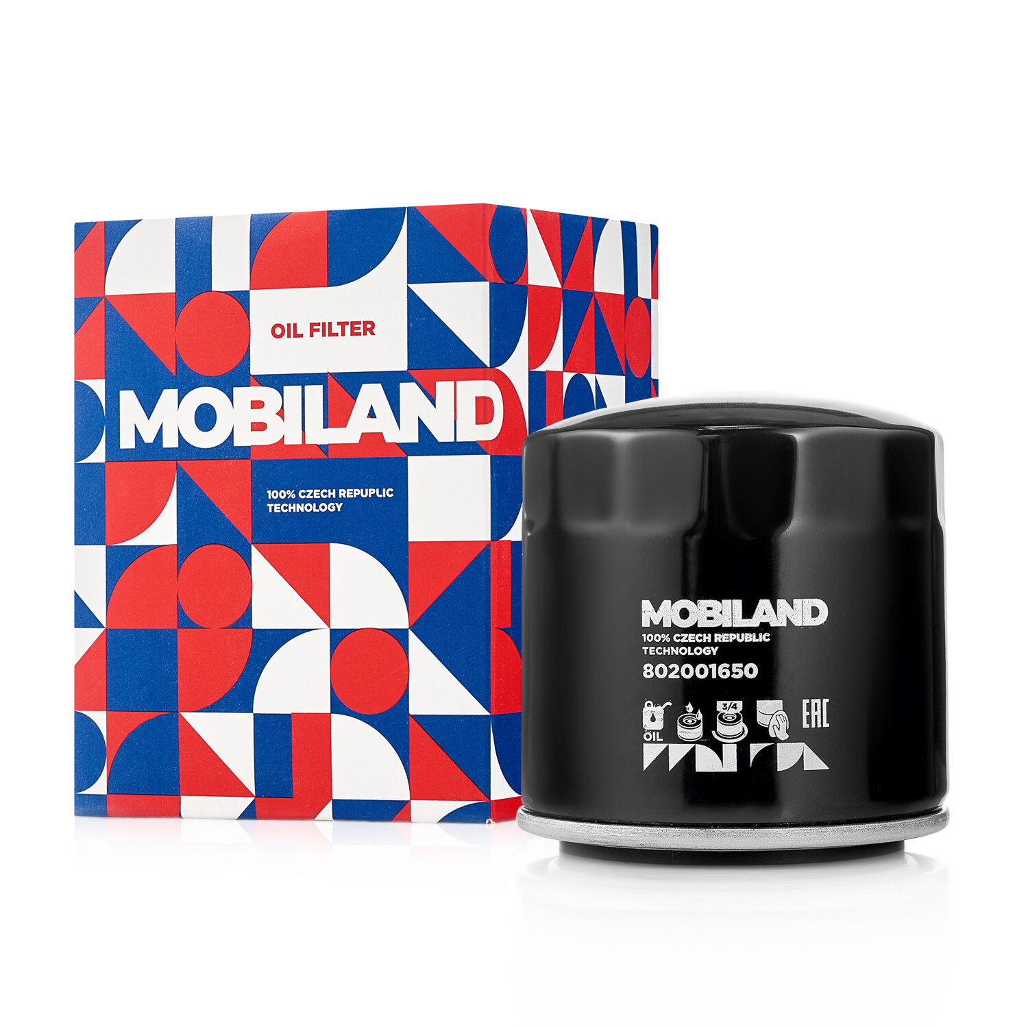 Фильтр масляный Mobiland 802001650 Kia Rio 3 (Ub), Ceed (Cd), Cee'D (Jd), Sportage 3 (Sl)