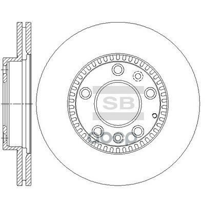Диск тормозной передний Sangsin brake арт. sd4434