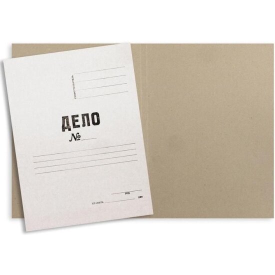 Папка-обложка Attache Дело 380г/м2 мелованная, 200 шт/уп