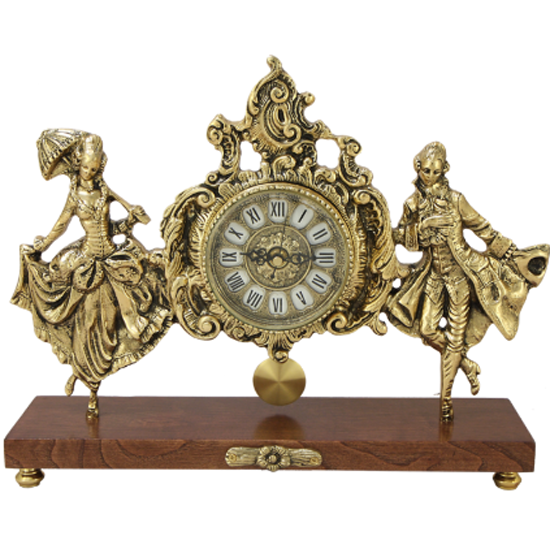 Настольные часы Belo DE Bronze Пастораль 2, бронзовые