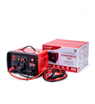 Инверторное пуско-зарядное устройство KVAZARRUS PowerBox 240i, таймер, цветная коробка