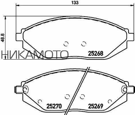 MINTEX MDB3152 Колодки тормозные дисковые передн. BEAT (M300) MATIZ (M300) SPARK (M300) BARINA SPARK (MJ)