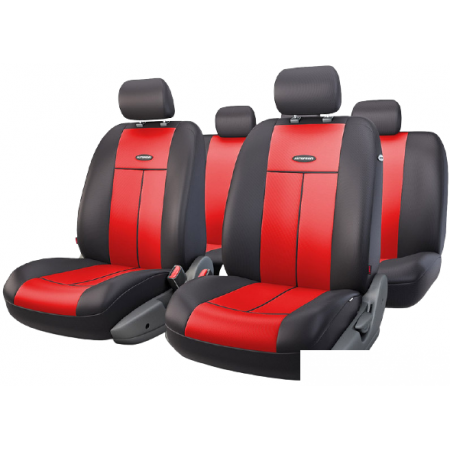 Комплект чехлов для сидений Autoprofi TT-902P (черный/красный)