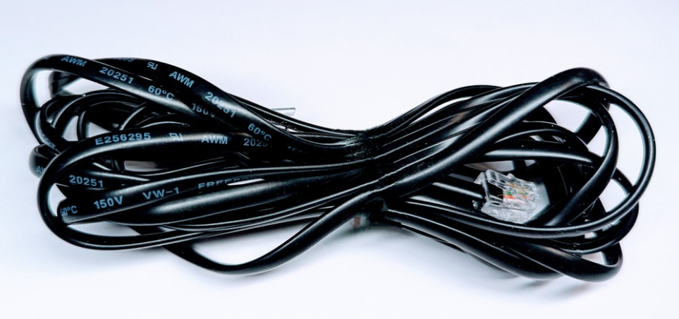 Телефонный кабель Black RJ11