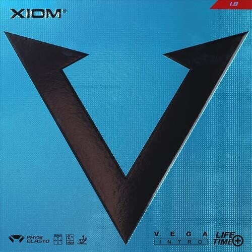 Накладка для ракетки настольного тенниса XIOM Vega Intro, Черный, толщина губки 2,0