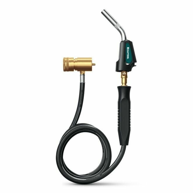 Газовая горелка Blue Fire, KRAFTOOL KS-8000, со шлангом 1.4м с пьезоподжигом на баллон турбо нагрев + 30% 2000C