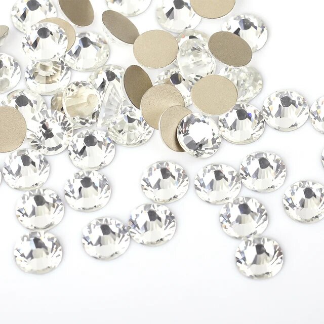 Стразы Nailsworld Gold Clear SS16, 1440 шт.