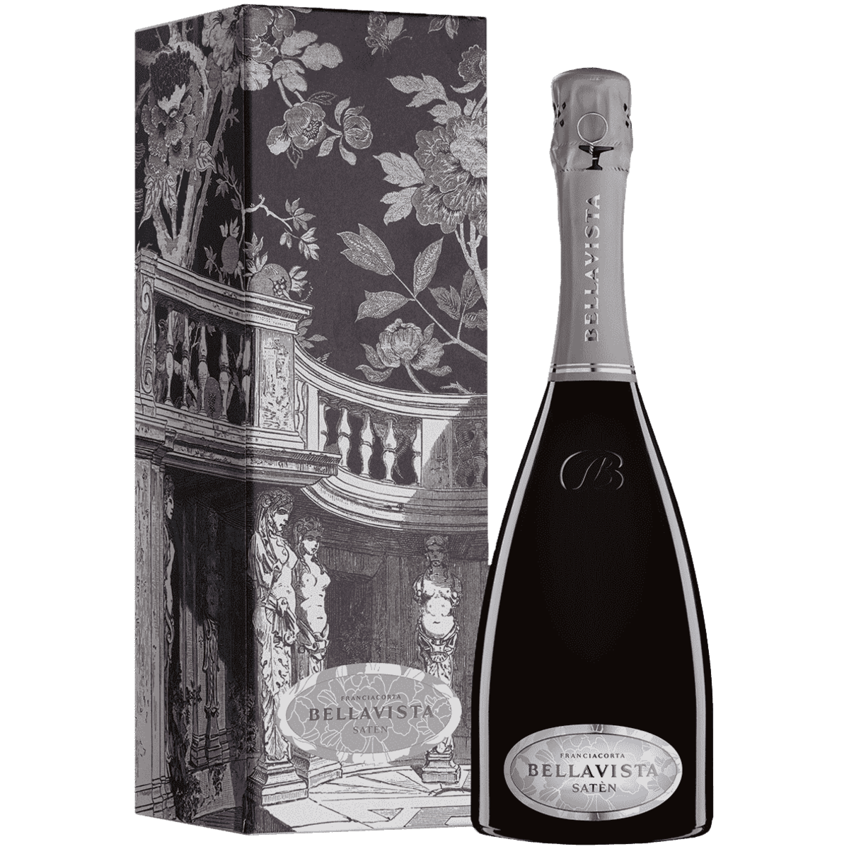 Вино игристое Bellavista Franciacorta Saten Brut белое брют 0,75 л в подарочной упаковке