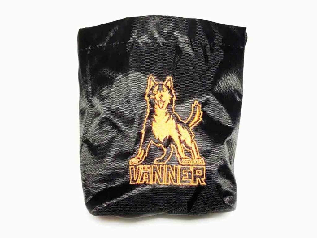 Сумочка для лакомства Vanner черная с оранжевой вышивкой