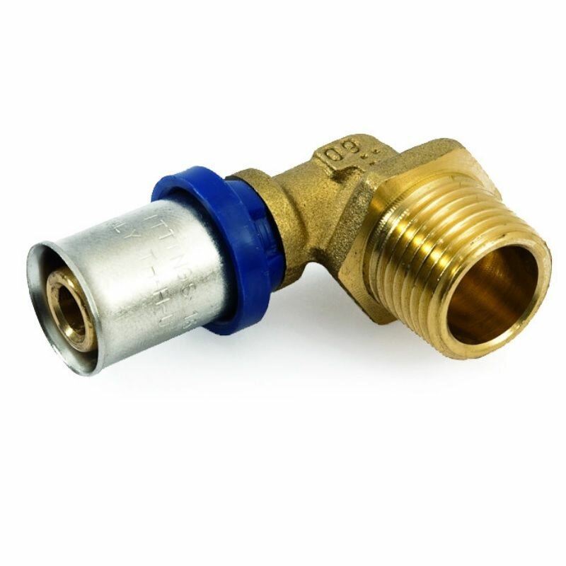 Угольник 90 32-1", General Fittings 5T00, 21, пресс-резьба, нар, латунь