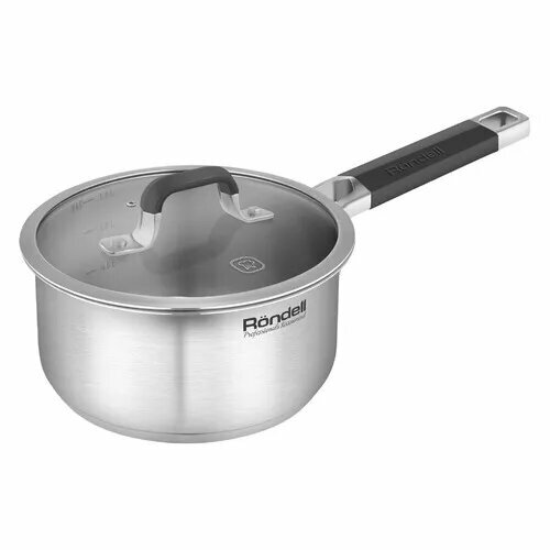 Ковш Rondell Stolz RDS-1751, 1.4л, с крышкой, стальной