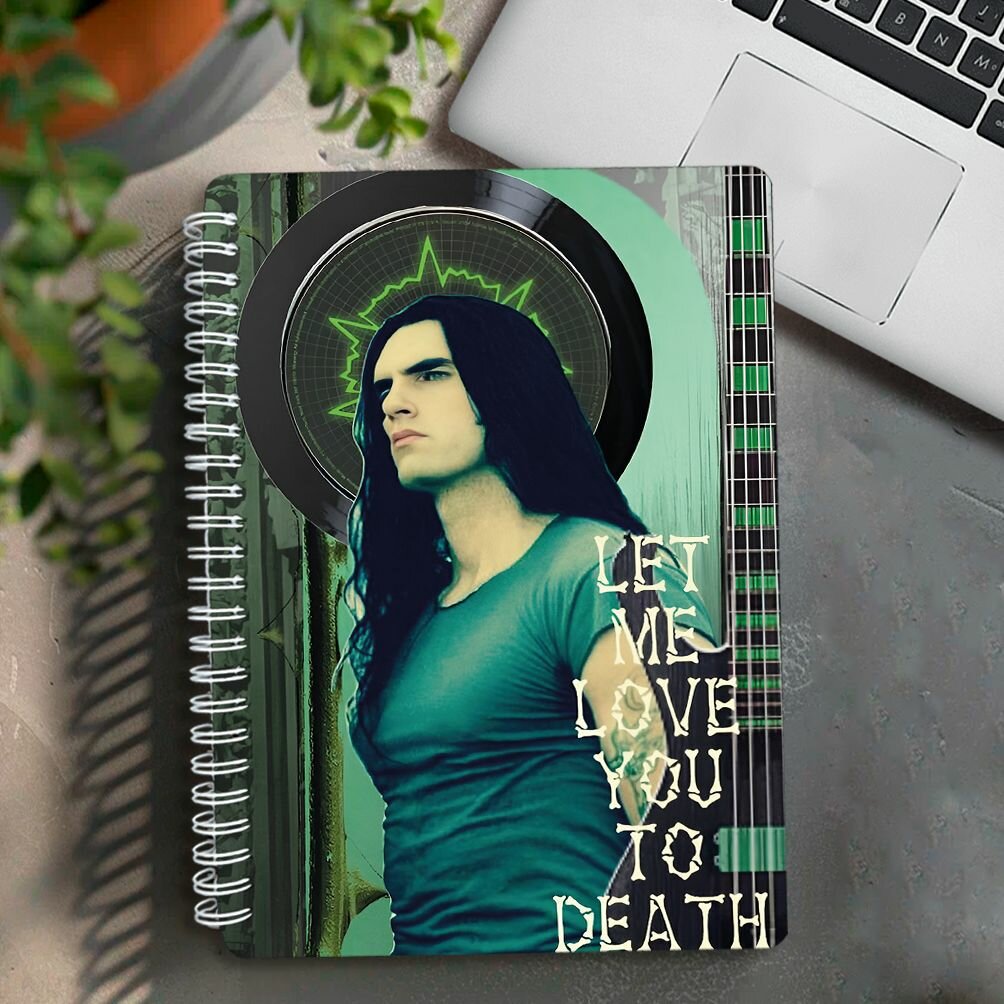 Блокнот для записей в клетку подарочный в твердой обложке А5 Type o negative