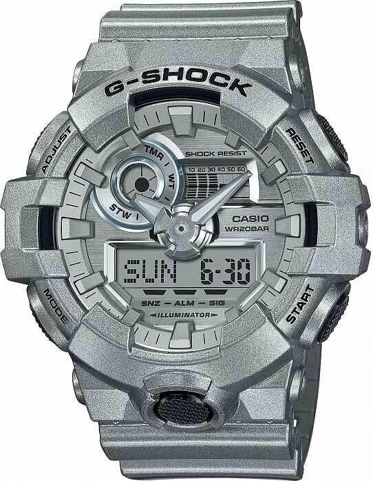 Наручные часы CASIO G-Shock, серебряный — фото 1