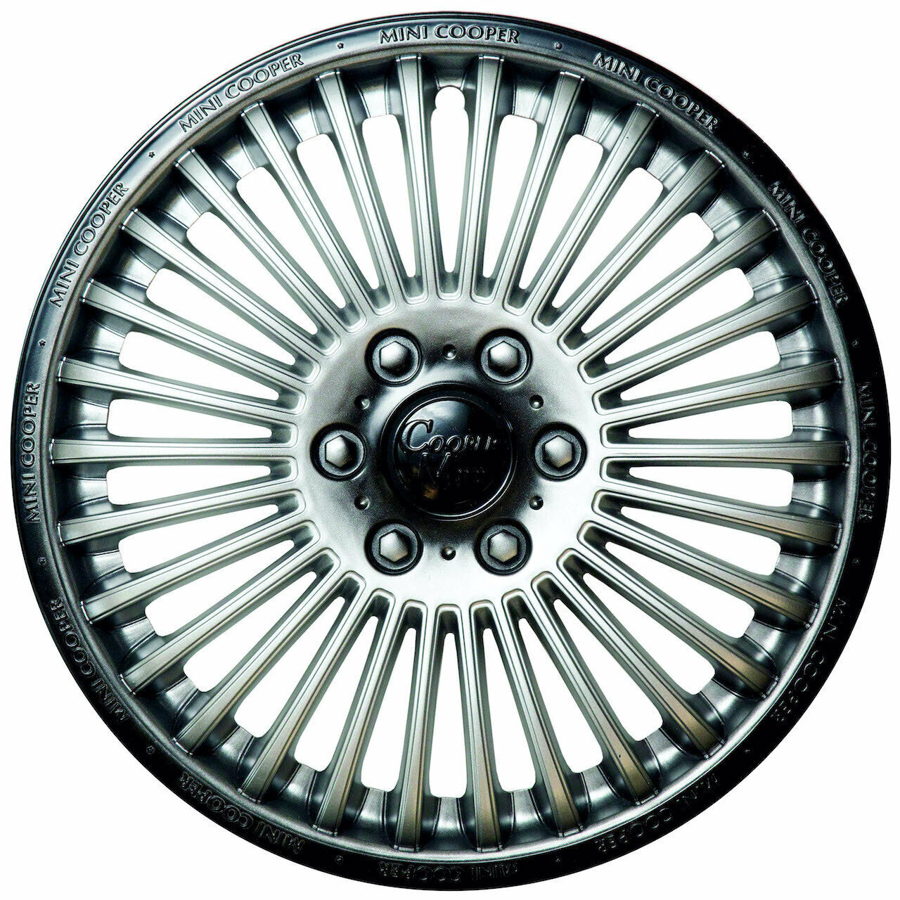 Автомобильные колпаки на диски М купер плюс R13", серебристый, в комплекте 4 колпака