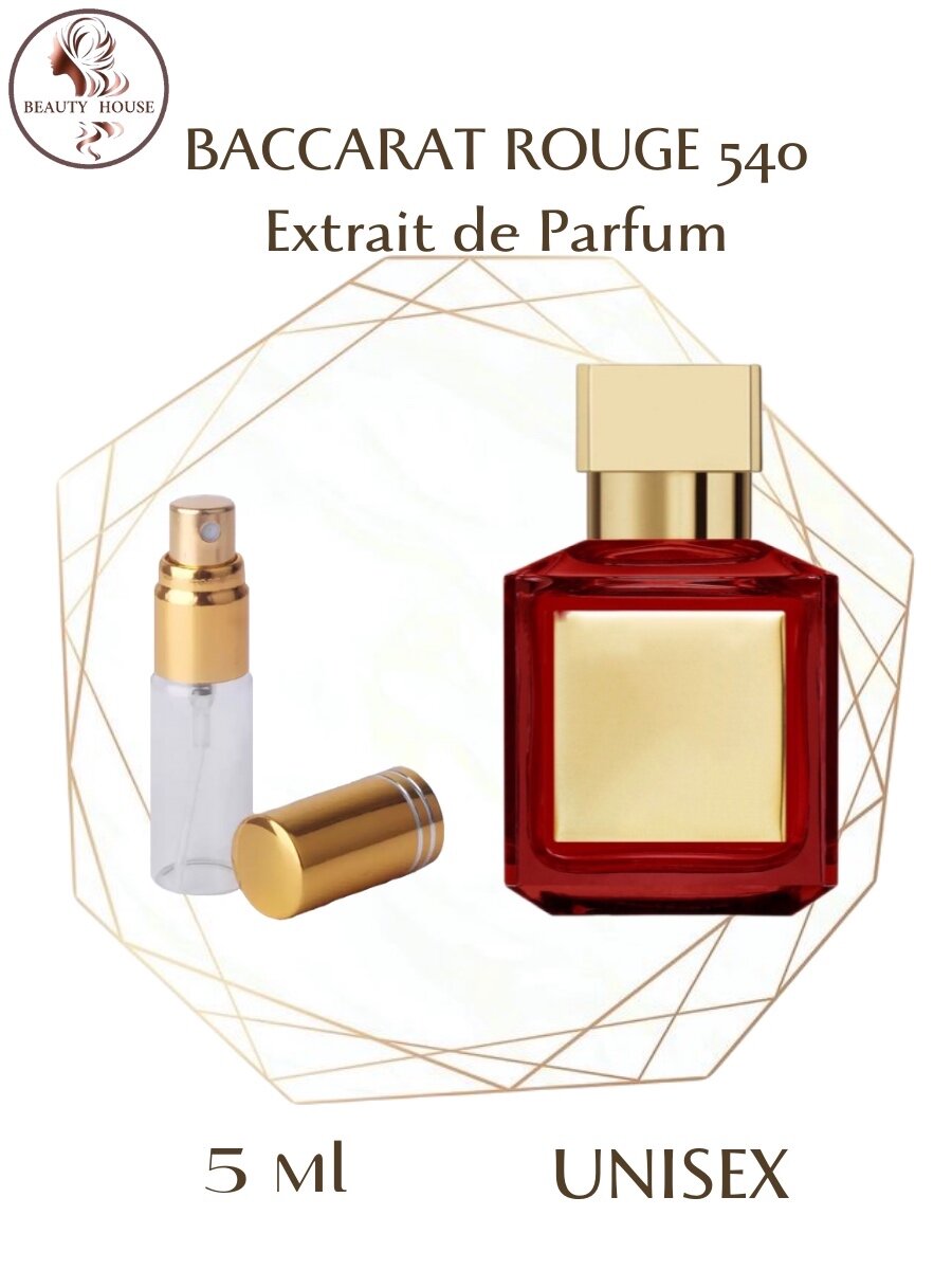 Духи парфюм Baccarat Rouge 540 Extrait de Parfum спрей 5 мл унисекс, восточные, цветочные