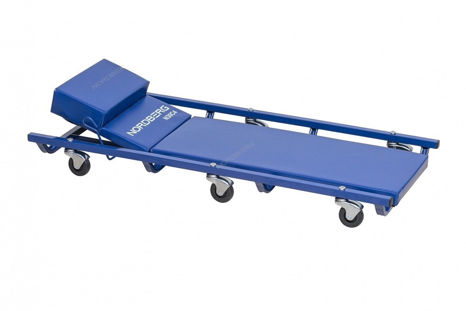 Лежак подкатной с подъемным подголовником NORDBERG N30C4 усиленное прочное металлическое основание
