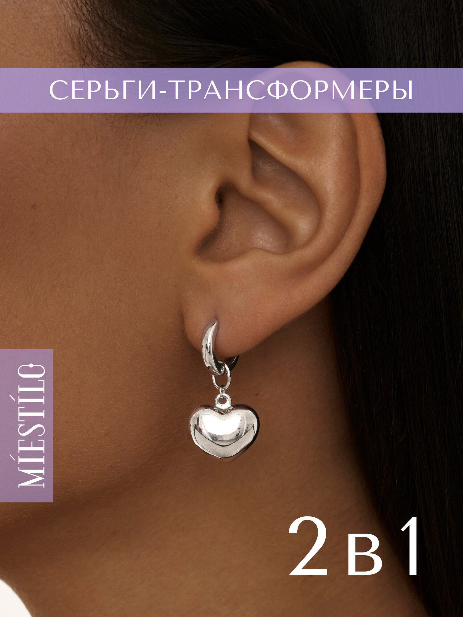 Серьги, серебро, 925 проба, родирование