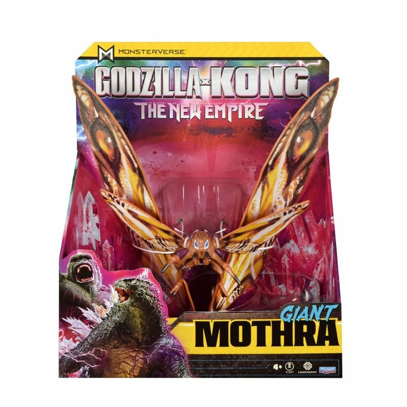 Playmates Toys Monsterverse Godzilla X Kong The New Empire Giant Mothra / tiamat / Годзилла против Кинг-Конга набор фигурок-игрушек